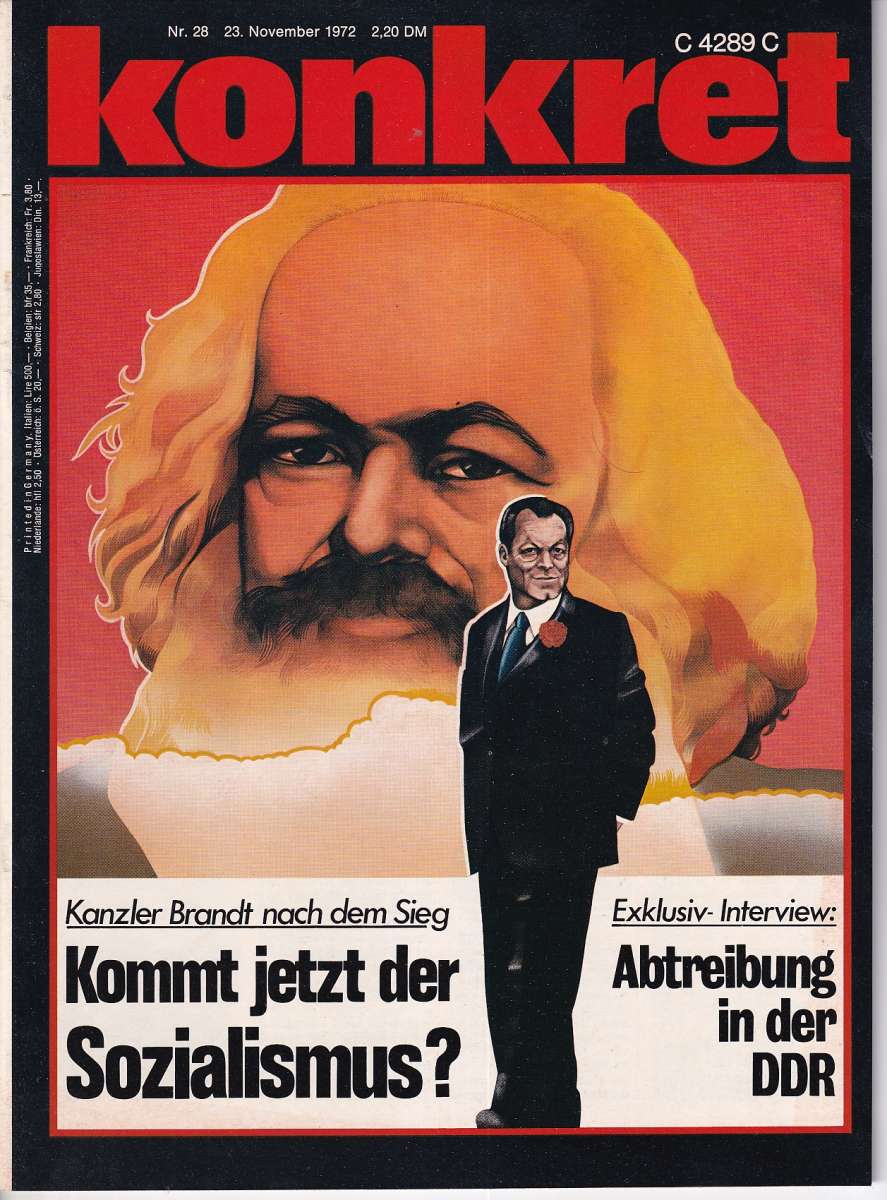 Konkret - Zeitschrift für Kultur und Politik - 23. November 1972 ...