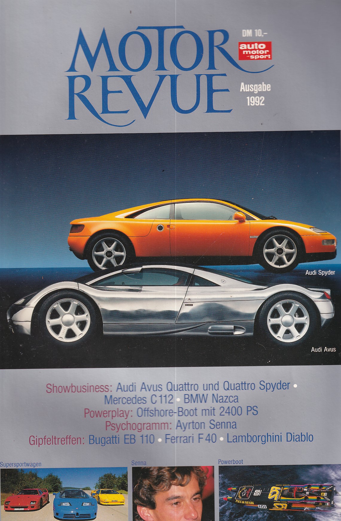 Motor Revue - 1992 - Jahresausgabe | zeitschriften-shop.de