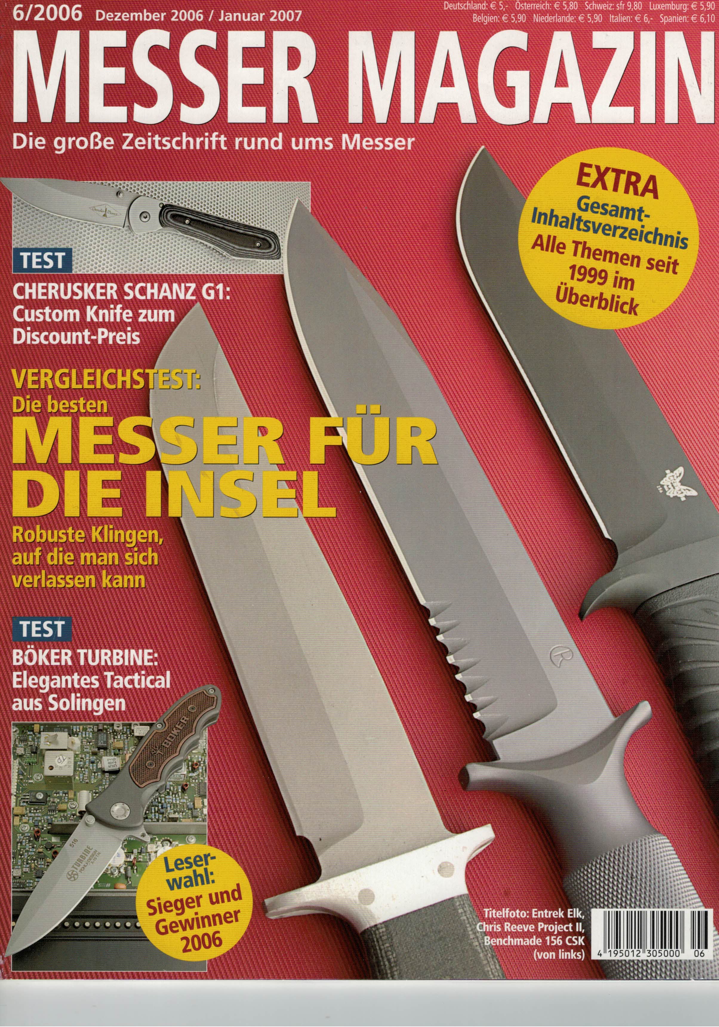 Messer Magazin, 2006/06, Dezember 2006/Januar 2007 | zeitschriften-shop.de